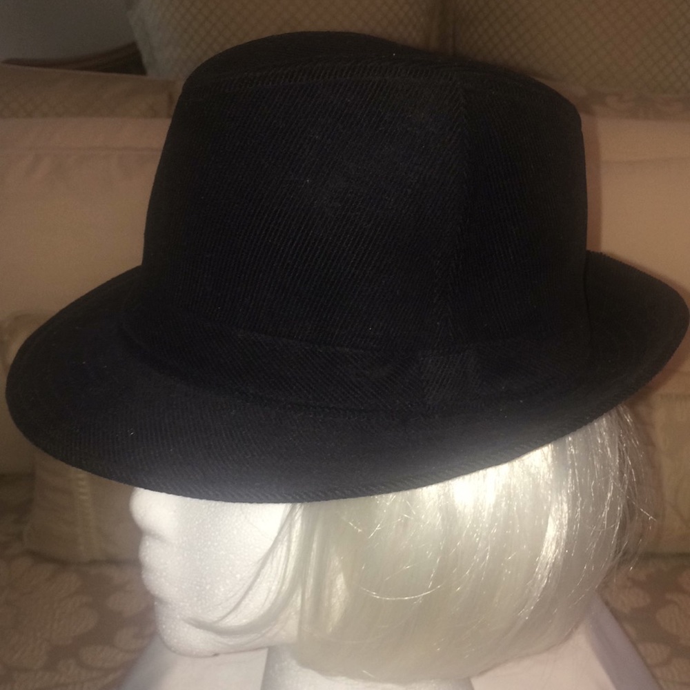 David & Young Black Fidora Hat - Gem